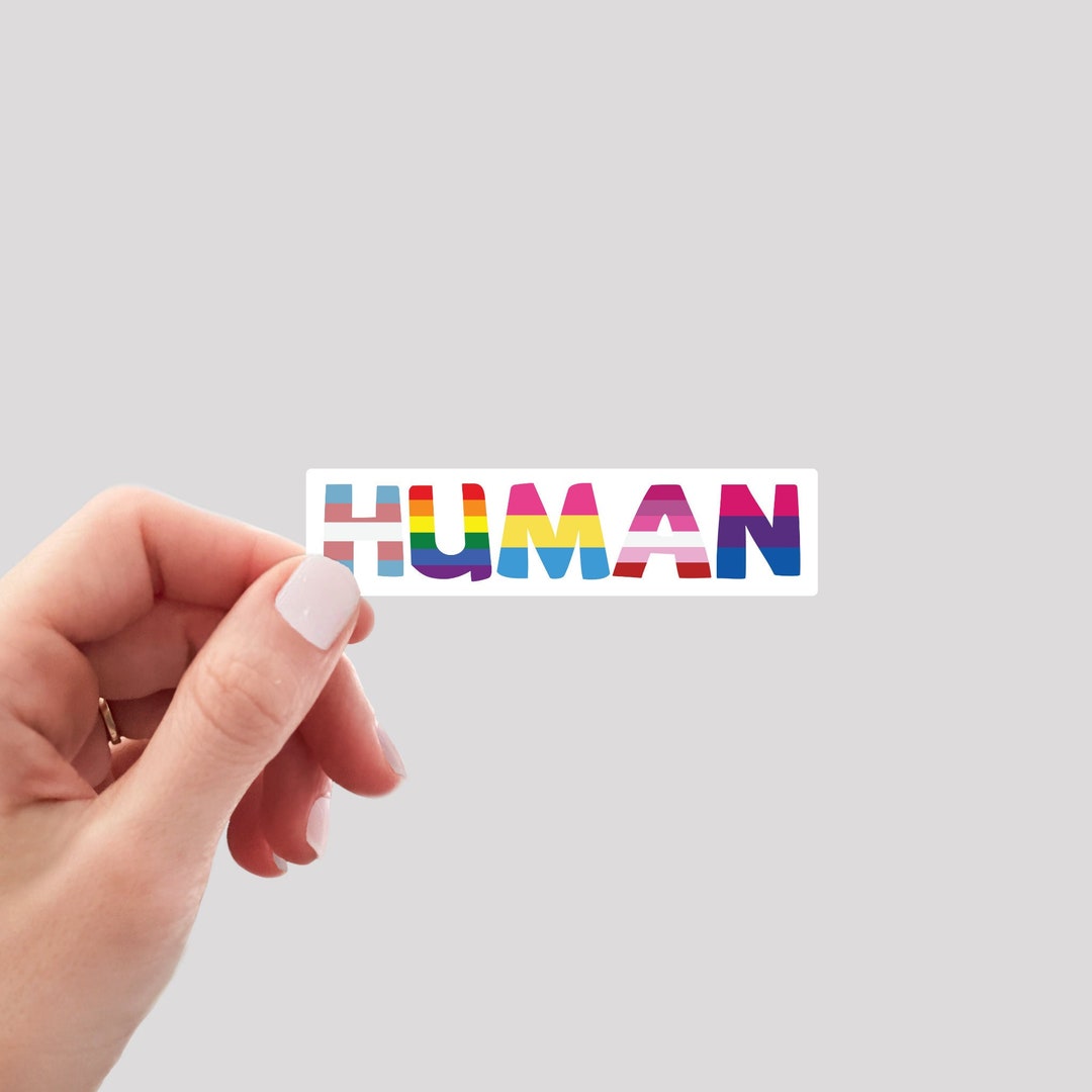 LGBTQA Flags Sticker / Humankind Sticker / LGBT Sticker / Inclusive ...