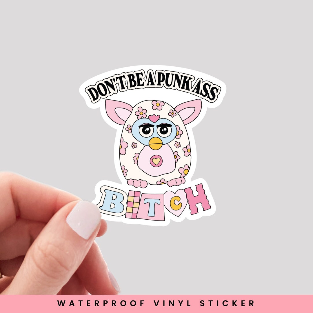 Don't Be a Punk Ass Bitch Sticker, Funny Vinyl Sticker, Funny Water ...
