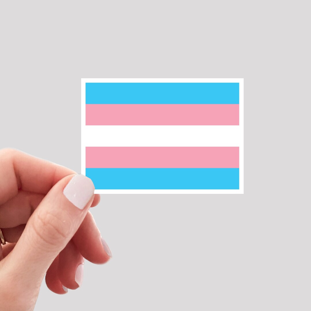 Transgender Pride Flag Sticker - Etsy