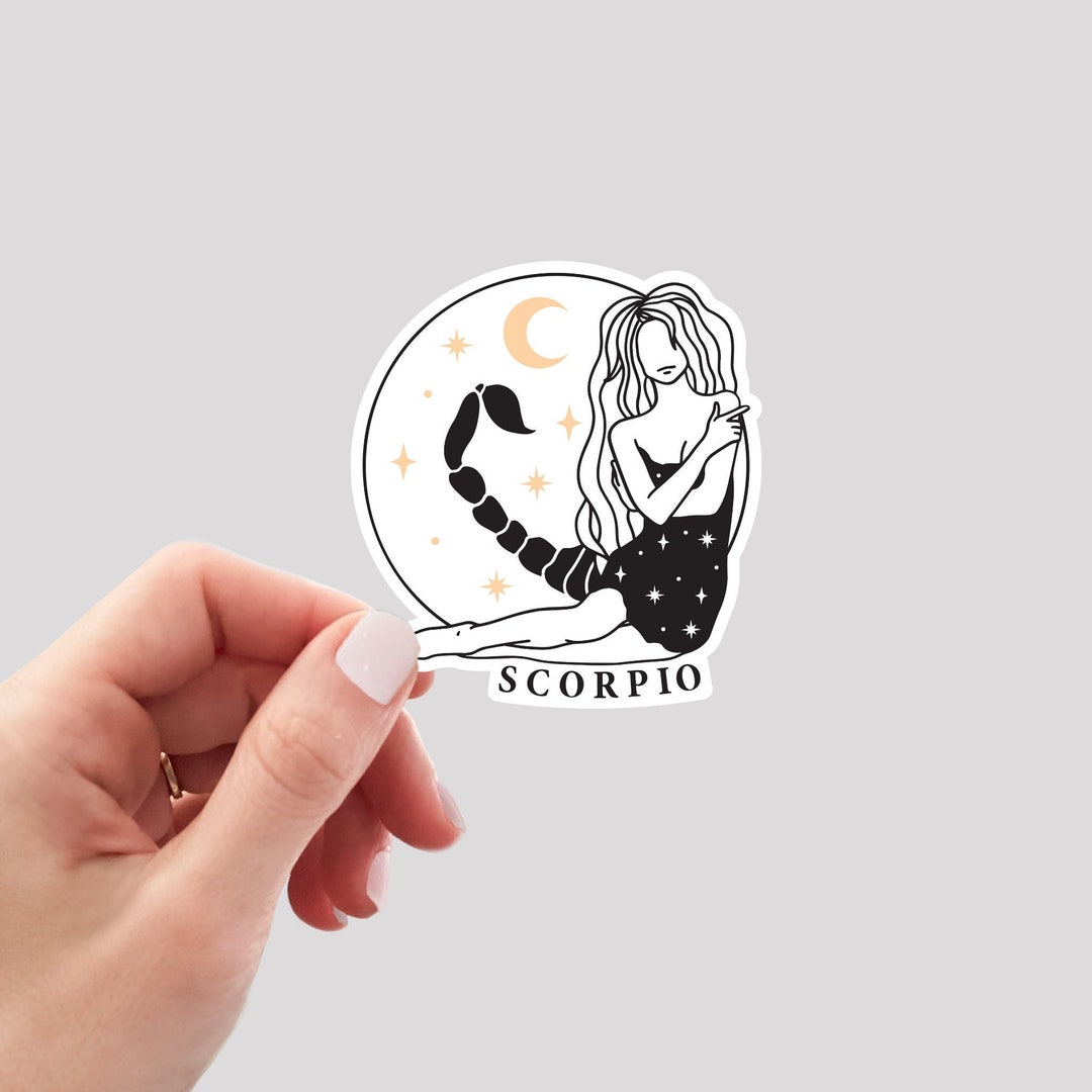 Scorpio Sticker Scorpio Zodiac Sticker Scorpio Girl Sticker