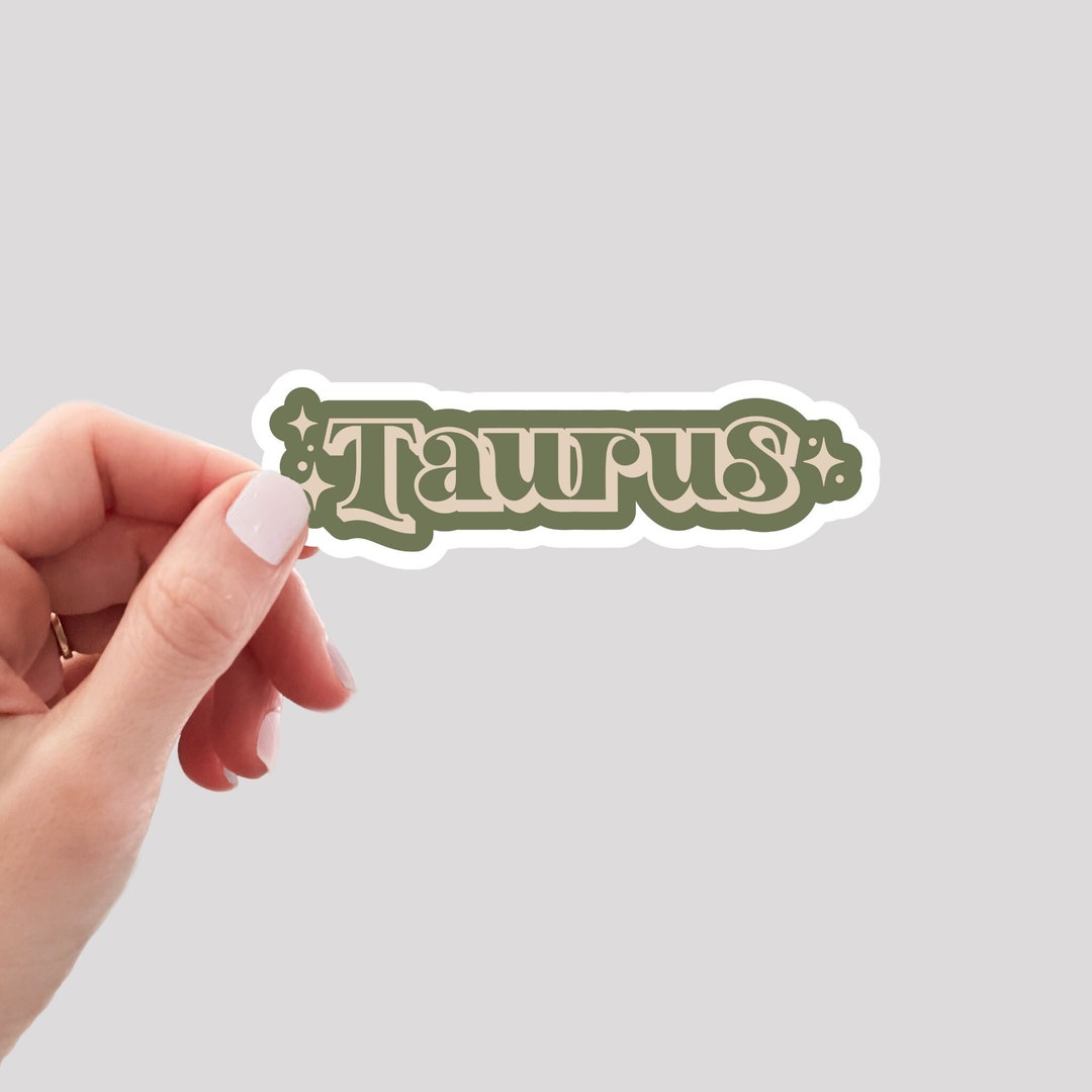 Taurus Sticker / Retro Taurus Zodiac Sticker / Taurus Girl Sticker ...
