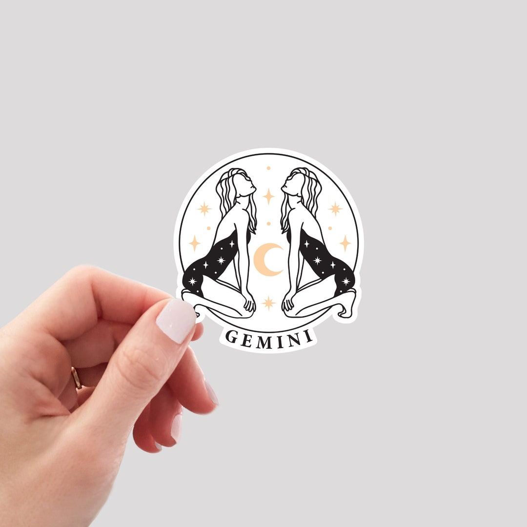 Gemini Sticker / Zodiac Gemini Sticker / Gemini Girl Sticker / Gemini ...
