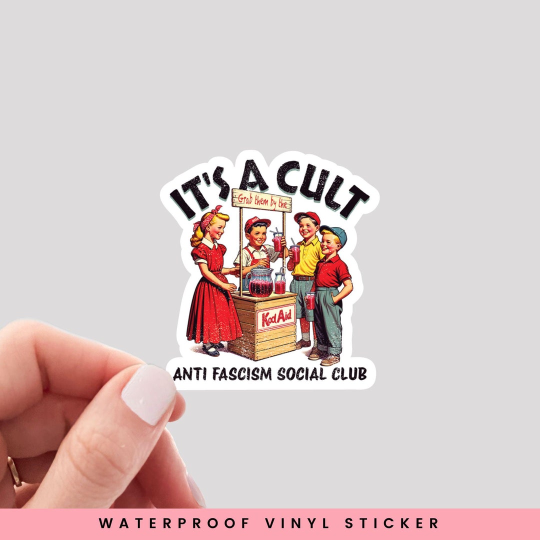 It's a Cult Sticker, Anti Fascism Sticker, Hate Never Made Any Nation ...