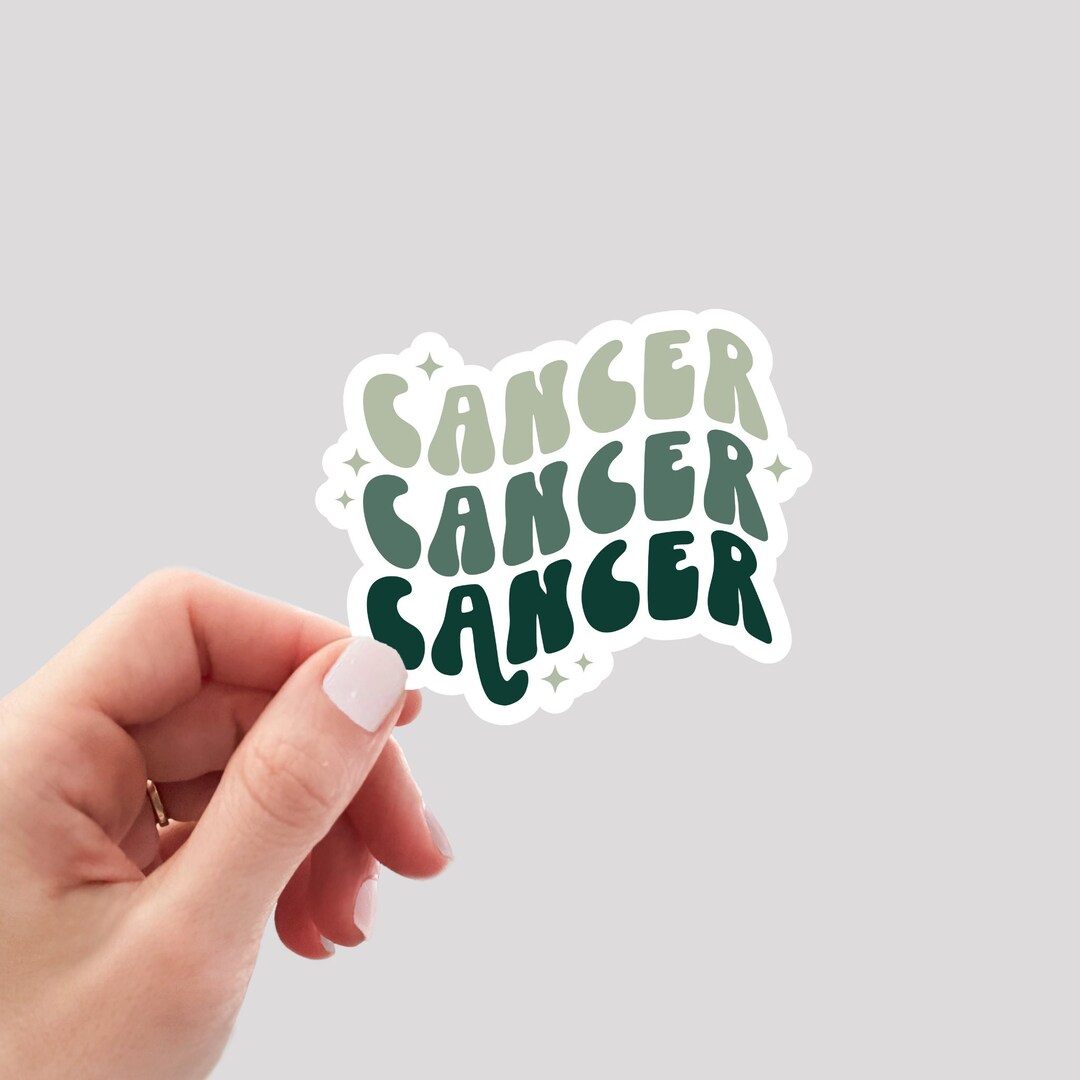 Cancer Sticker / Retro Zodiac Cancer Sticker / Cancer Girl Sticker ...