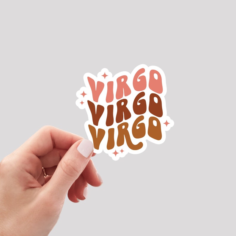 Virgo Sticker / Retro Virgo Zodiac Sticker / Virgo Girl - Etsy