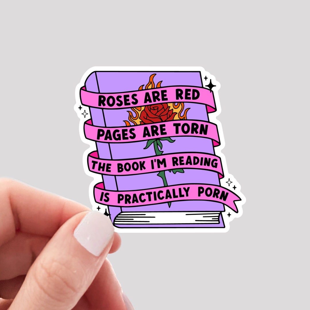 Funny Smut Sticker, Funny Book Sticker, Funny Reading Sticker, Spicy ...