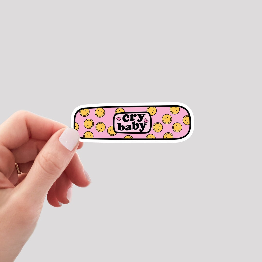 Cry Baby Sticker / Bandage Sticker / Dramatic Sticker / Sarcastic ...