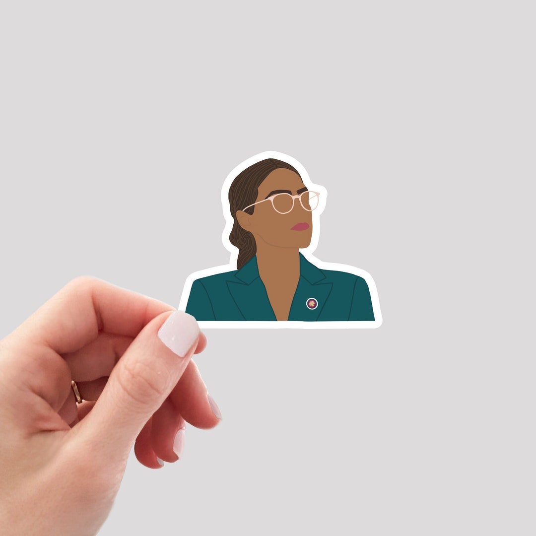 AOC Sticker / Alexandria Ocasio Cortez Sticker - Etsy