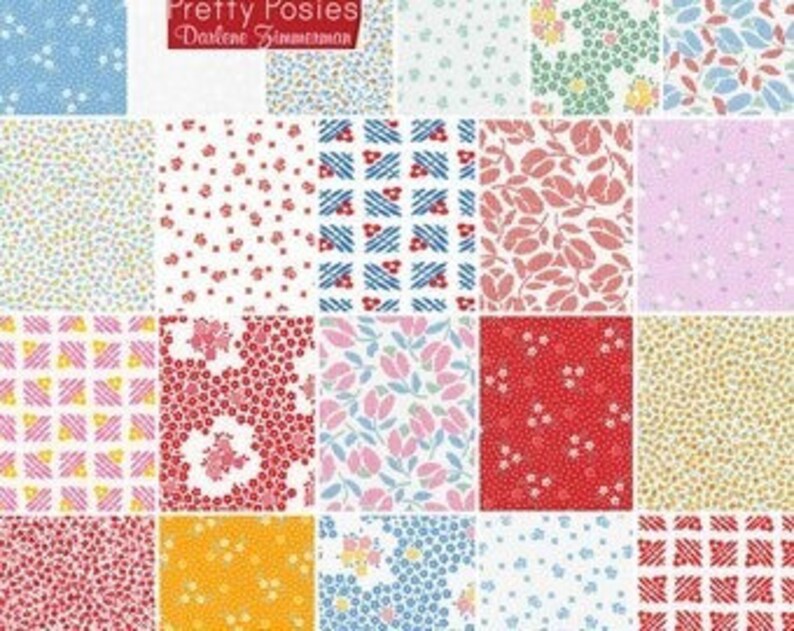 Pretty Posies 10 Layer Cake WITH FOUR YARDS Fabric by Darlene Zimmerman ...