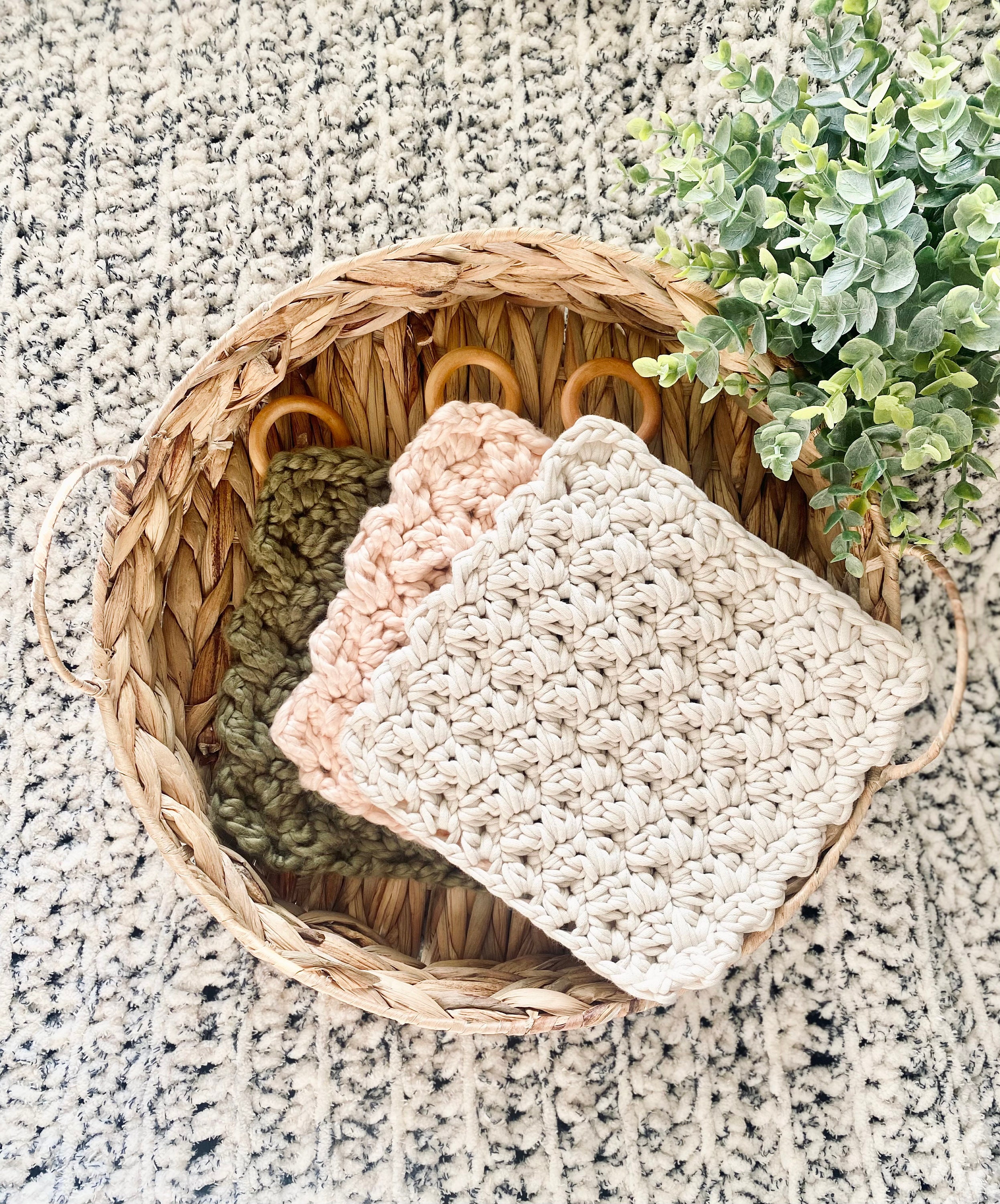 CROCHET PATTERN | Homestead Trivet. Crochet Trivet Pattern. Crochet Hot ...