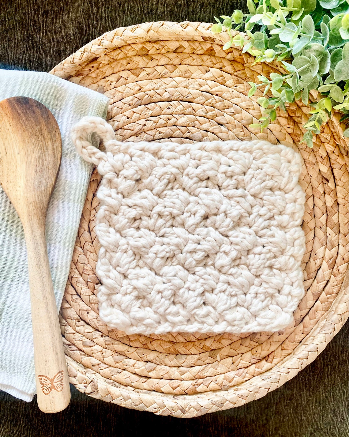 CROCHET PATTERN Homestead Trivet. Crochet Trivet Pattern. - Etsy
