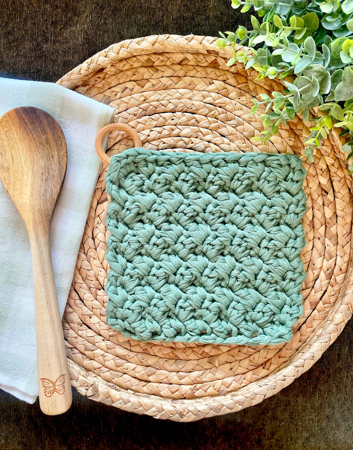 CROCHET PATTERN | Homestead Trivet. Crochet Trivet Pattern. Crochet Hot ...