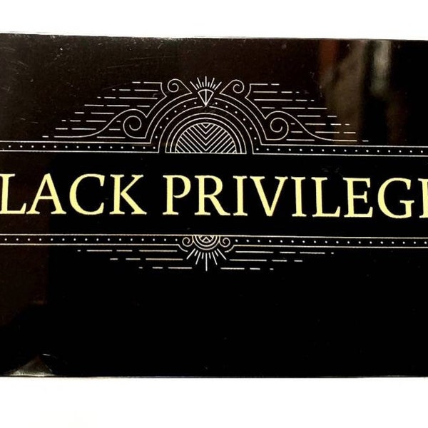 White Privilege Card - Etsy