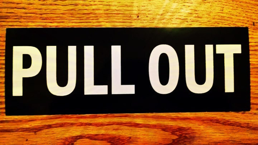 PULL OUT Sticker - Etsy