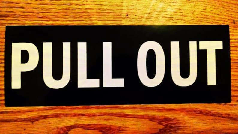 PULL OUT Sticker - Etsy