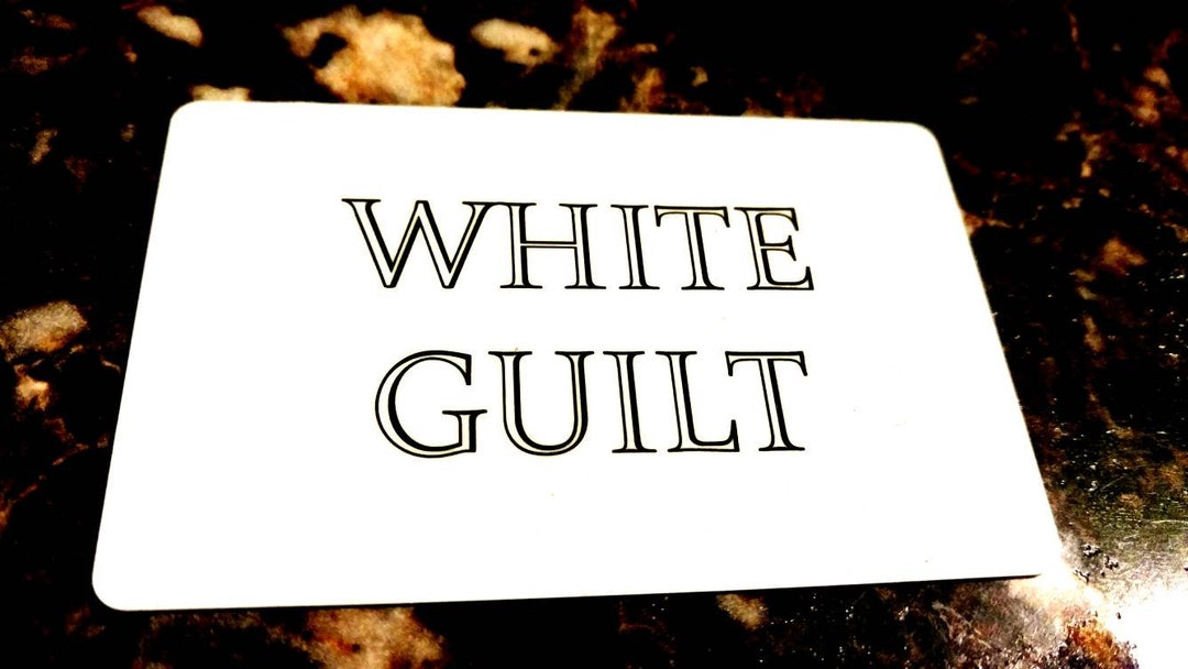 The "white Guilt" Card 3.99 Each - Buy 2 Get 1 FREE! - Etsy