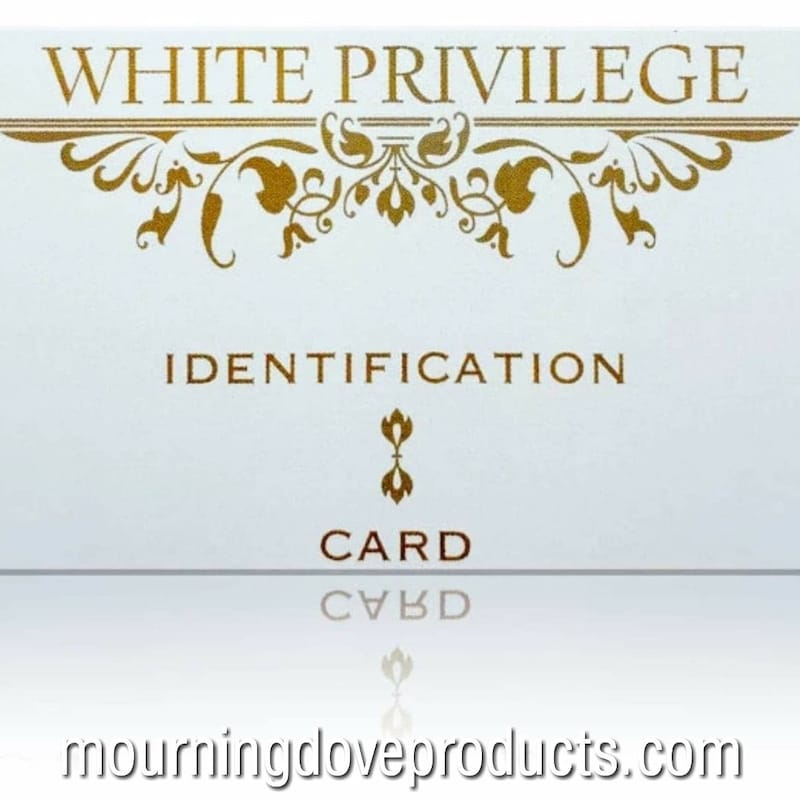 White Privilege Card - Etsy