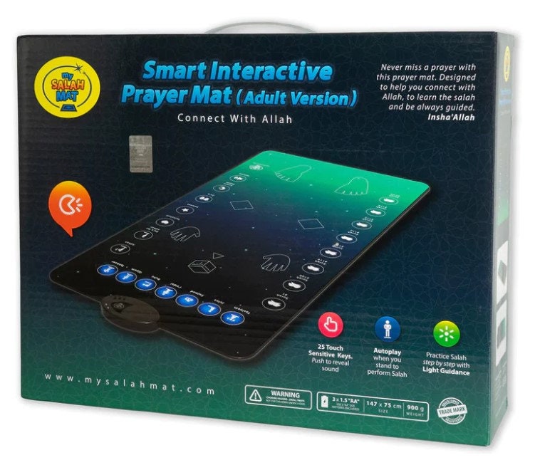 My Salah Mat - INTERACTIVE PRAYER MAT for Adult and Revert Muslims ...