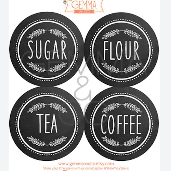 Custom Pantry Labels - Etsy