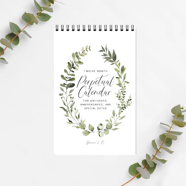 Perpetual Calendar - Etsy