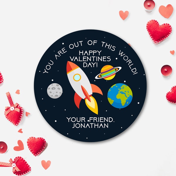 Space Valentine - Etsy