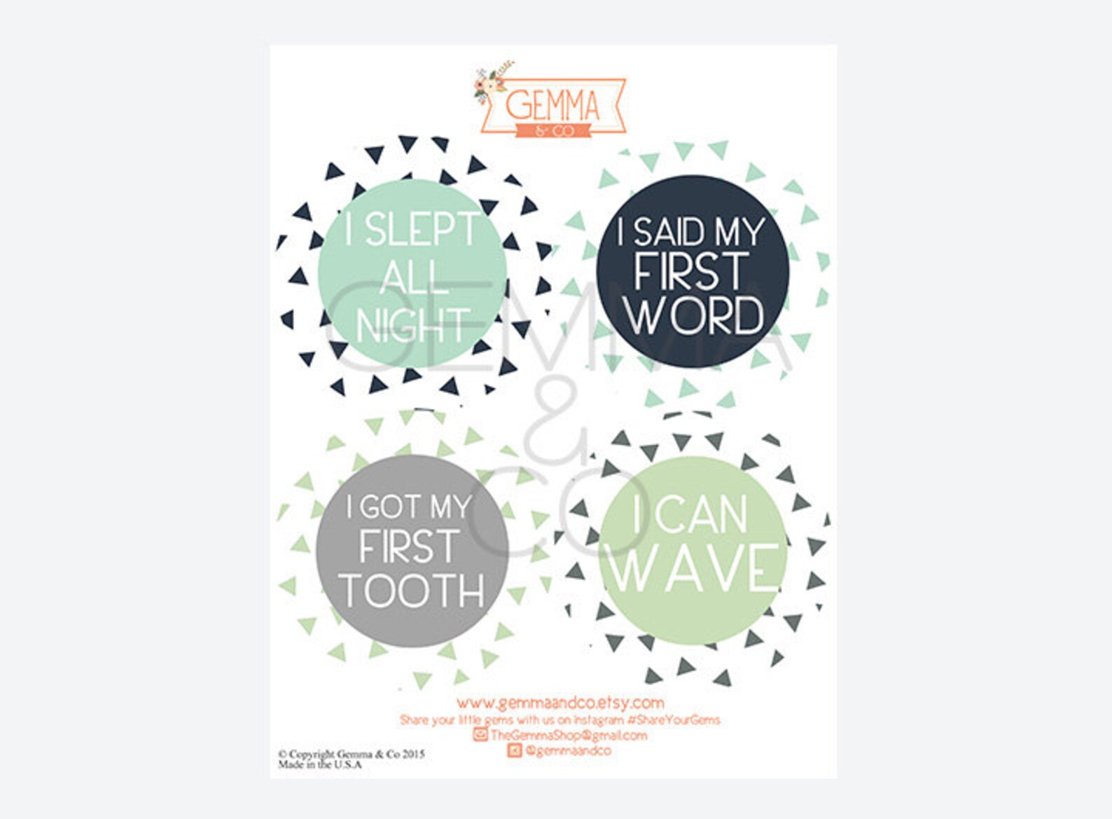 Baby Milestone Stickers Boys, Baby Bodysuit Stickers, Baby Achievement ...
