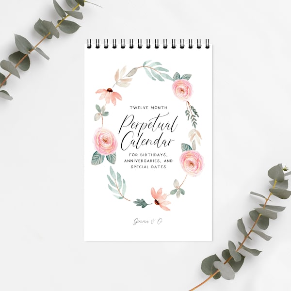 Perpetual Calendar - Etsy