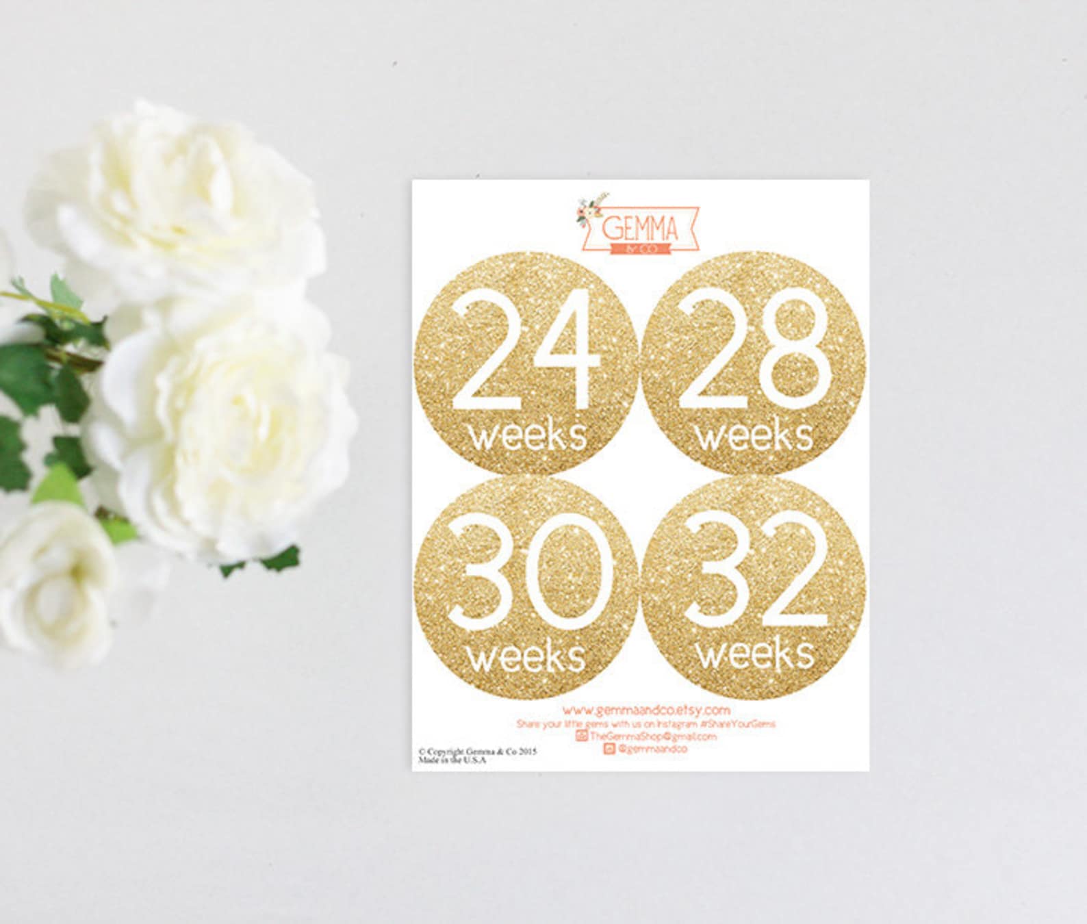 Pregnancy Bump Stickers Gold Glitter Modern Chic Belly Sticker - Etsy