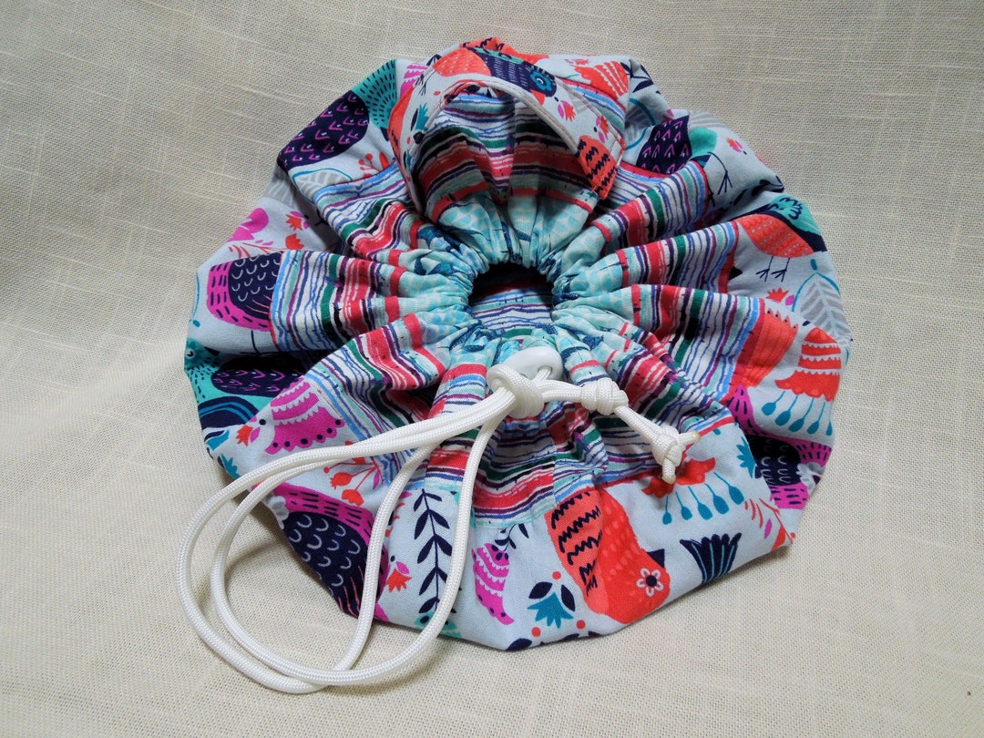 Drawstring Makeup Travel Bag, Circle Cosmetic Bag, Makeup Travel Pouch ...