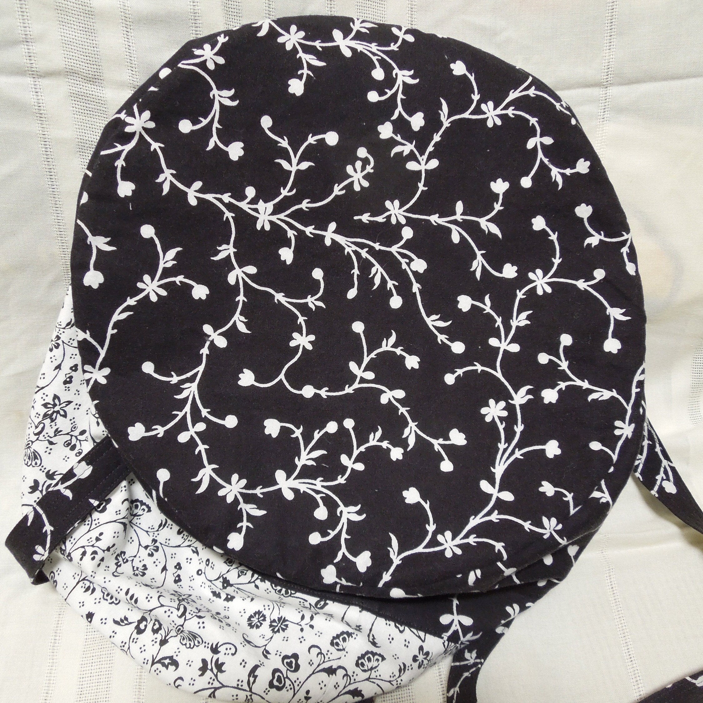 Large Drawstring Project Bag, Circle Tote bag, Travel Project Pouch ...