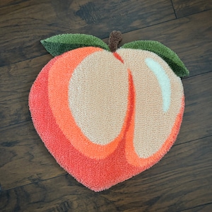 Sweet Peach Rug | Custom Tufted Rugs | Home Decor | Rahrahrugs - Etsy