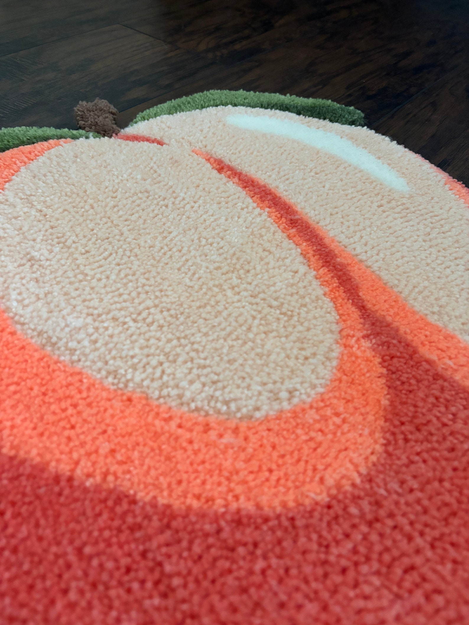 Sweet Peach Rug | Custom Tufted Rugs | Home Decor | Rahrahrugs - Etsy