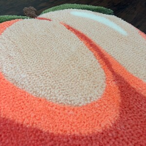 Sweet Peach Rug | Custom Tufted Rugs | Home Decor | Rahrahrugs - Etsy