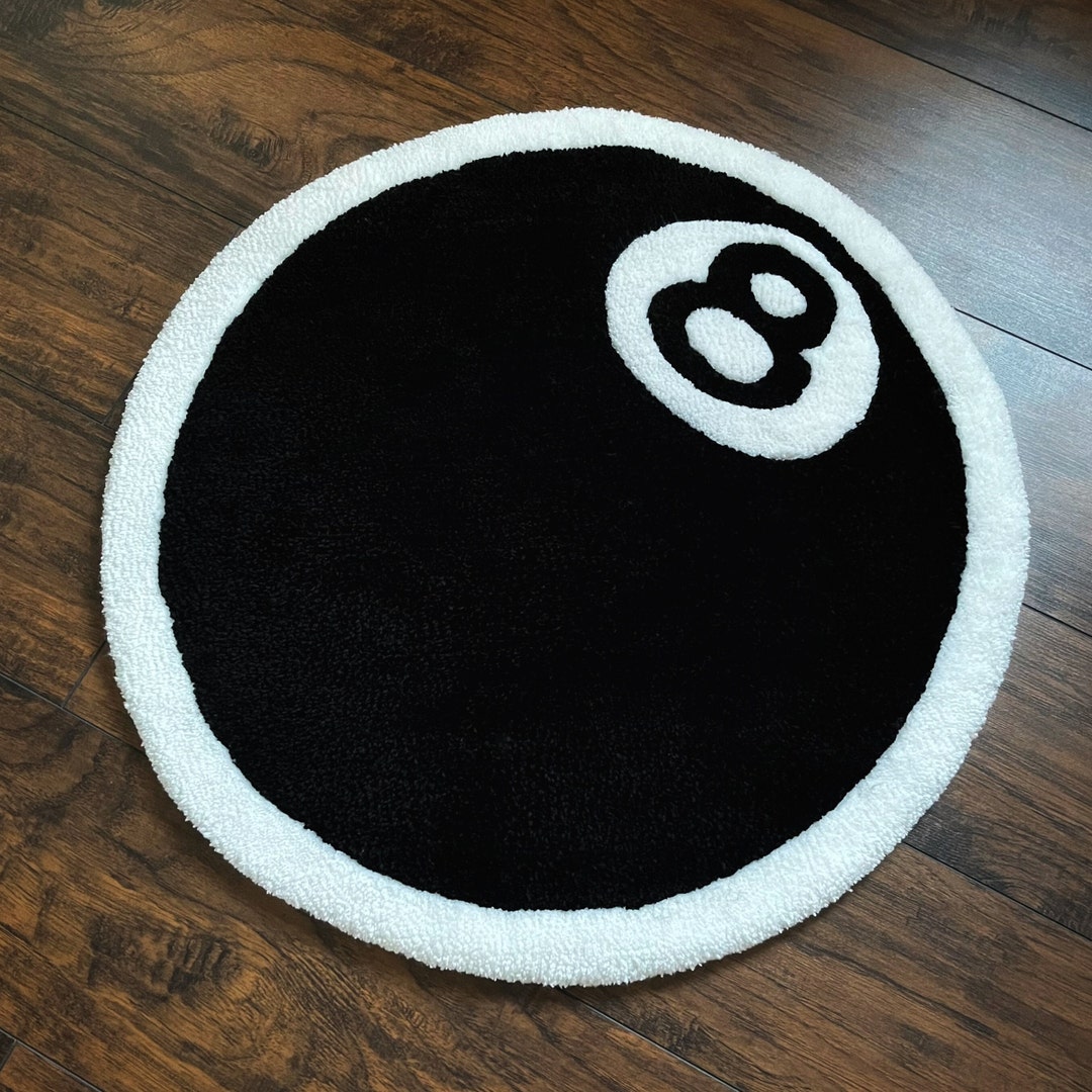 8 Ball Rug | Custom Tufted Rugs | Home Decor | Rahrahrugs - Etsy