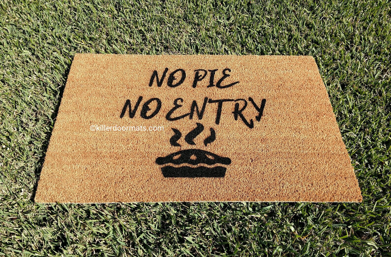 No Pie No Entry Custom Handpainted Fandom Welcome Doormat by - Etsy