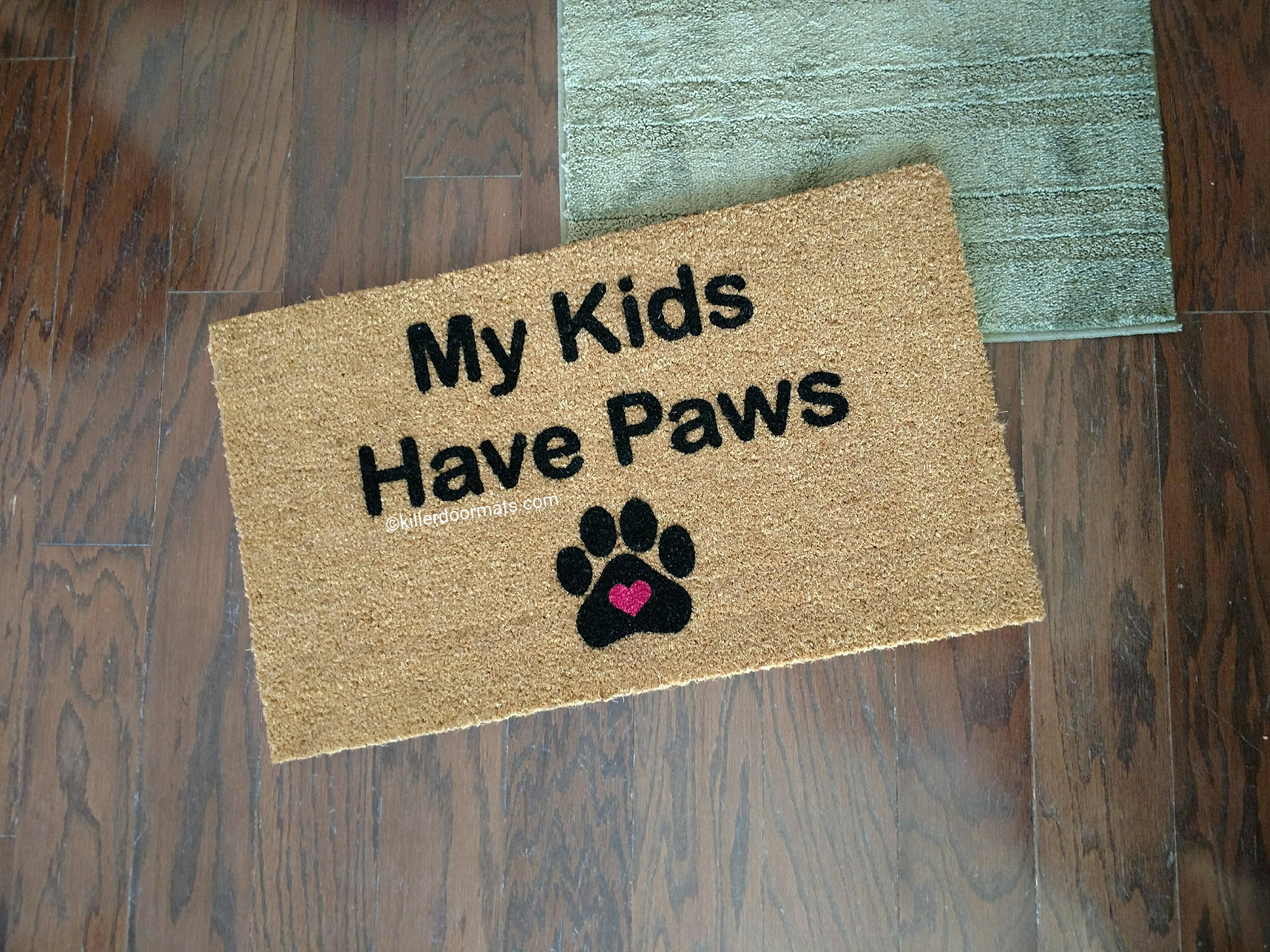 My Kids Have Paws With Paw Print Custom Hand Painted Pet Lover - Etsy
