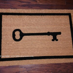 It's Just a Simple Key Custom Hand Painted Welcome Door Mat by Killer ...