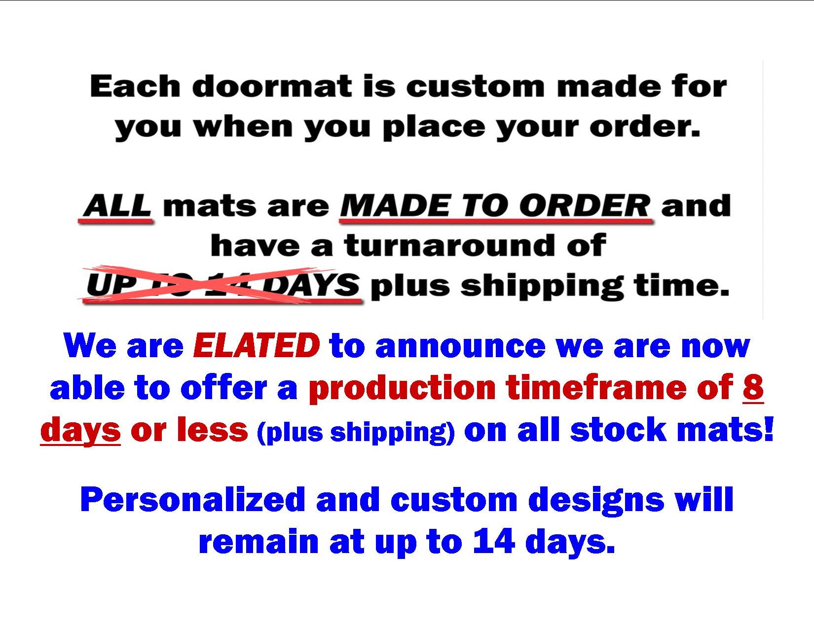 Welcome in Chinese Characters Custom Hand Painted Welcome Door Mat by ...