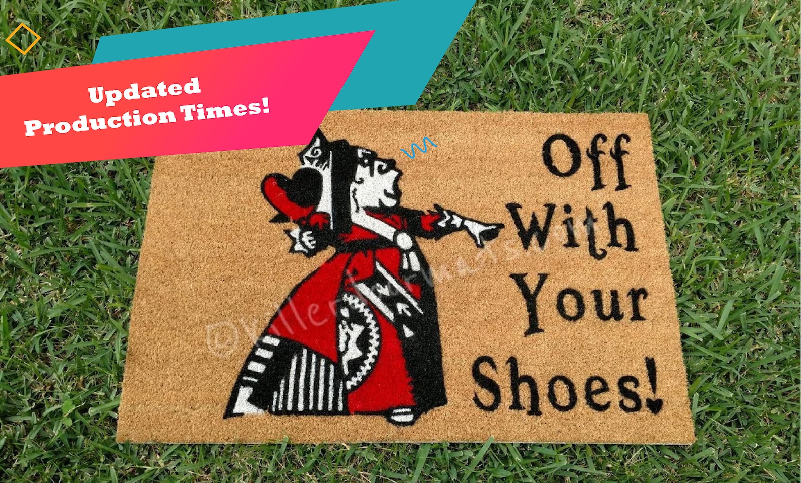 The Original With Color off With Your Shoes Queen of Hearts Alice in ...