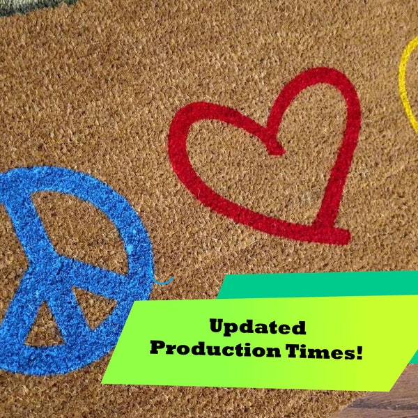 Peace Doormat - Etsy
