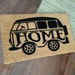 Home Mini Bus Custom Hand Painted Welcome Door Mat by Killer Doormats ...