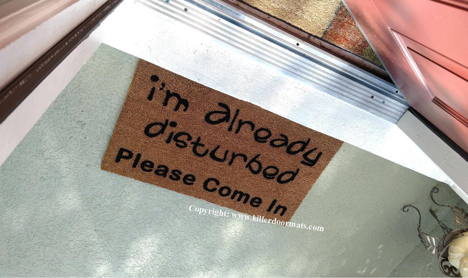 I'm Already Disturbed Please Come in Funny Custom Handpainted Welcome ...