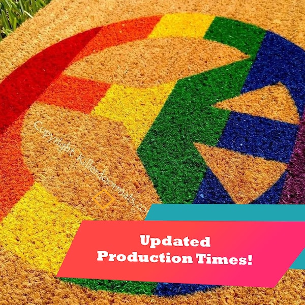Peace Doormat - Etsy