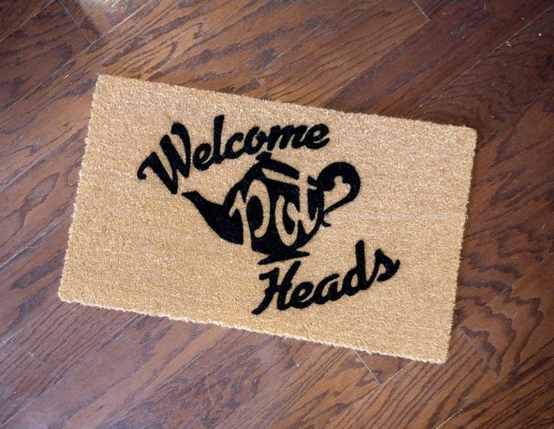 Welcome Pot Heads Teapot Custom Hand Painted Door Mat by Killer ...