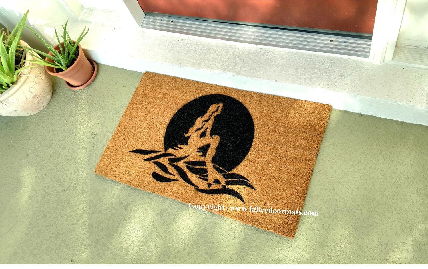 Pretty Mermaid Fantasy Custom Hand Painted Welcome Door Mat by - Etsy
