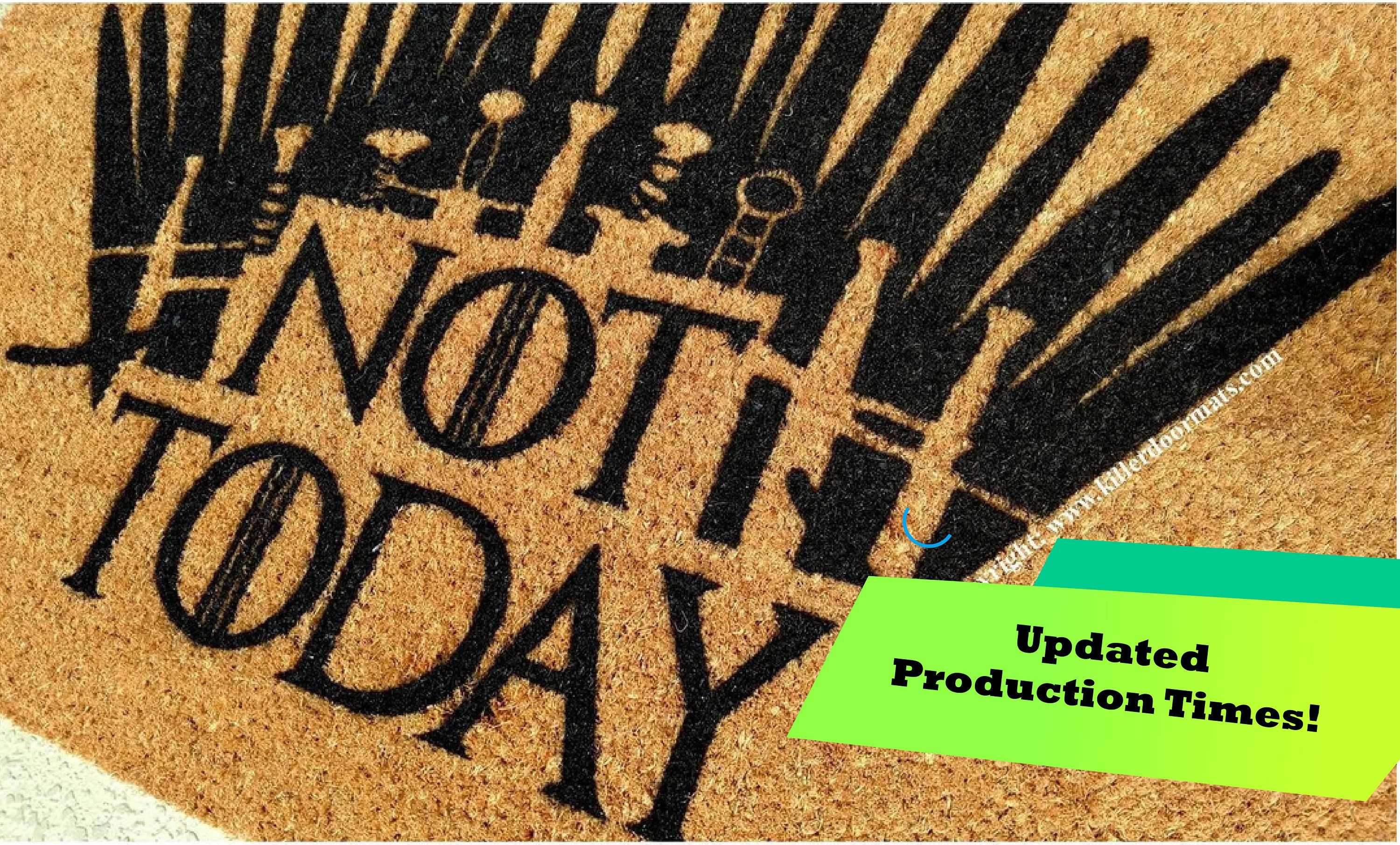 Not Today Iron Throne Got Fandom Custom Handpainted Rude Welcome ...