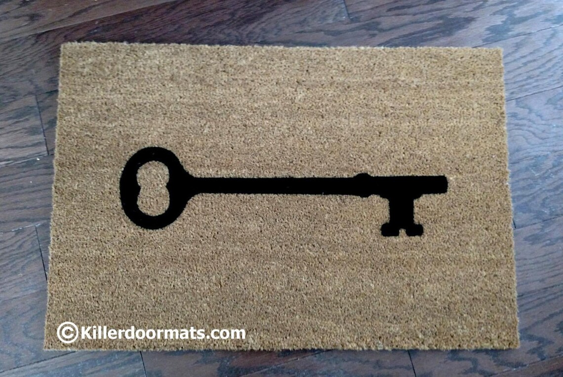 It's Just a Simple Key Custom Hand Painted Welcome Door Mat by Killer ...