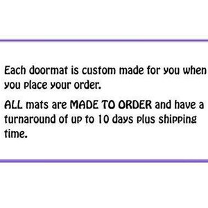 Pretty Mermaid Fantasy Custom Hand Painted Welcome Door Mat by | Etsy