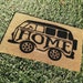 Home Mini Bus Custom Hand Painted Welcome Door Mat by Killer Doormats ...