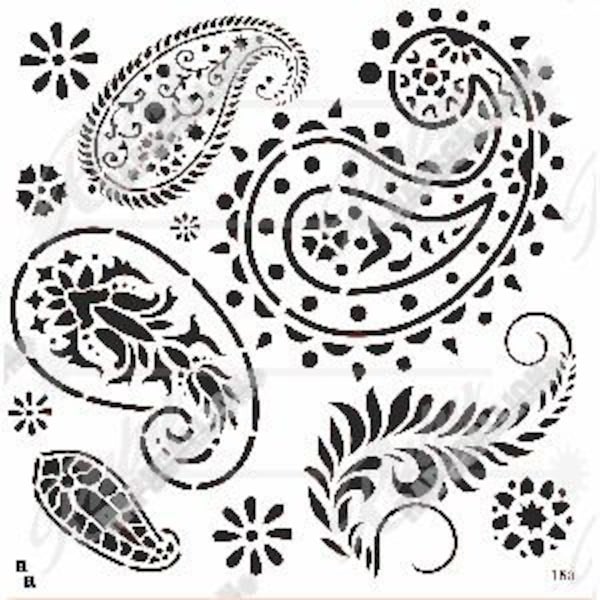 Paisley Stencil - Etsy